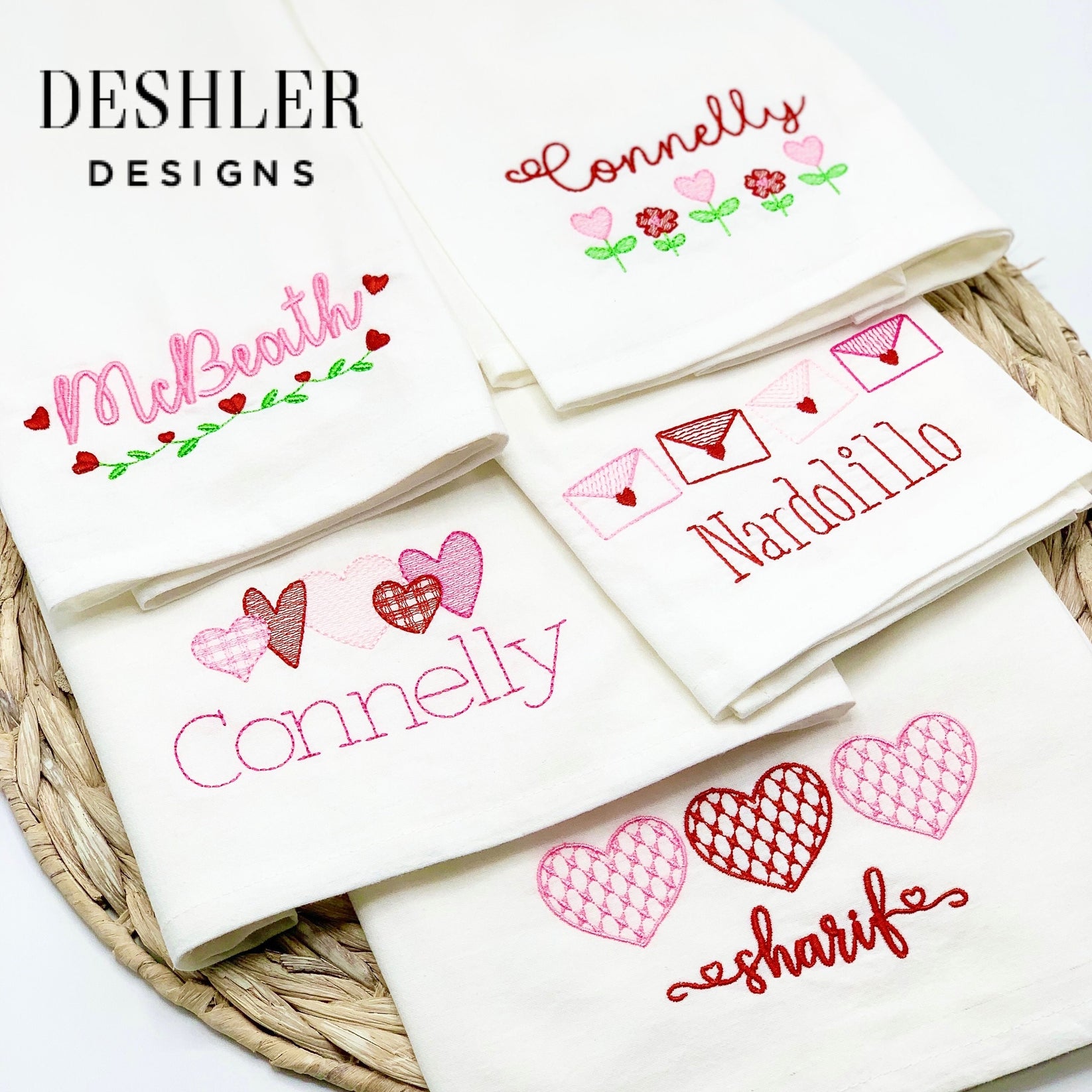 Valentines Day towel, Monogram Valentines towel, Valentines towel, Val ...