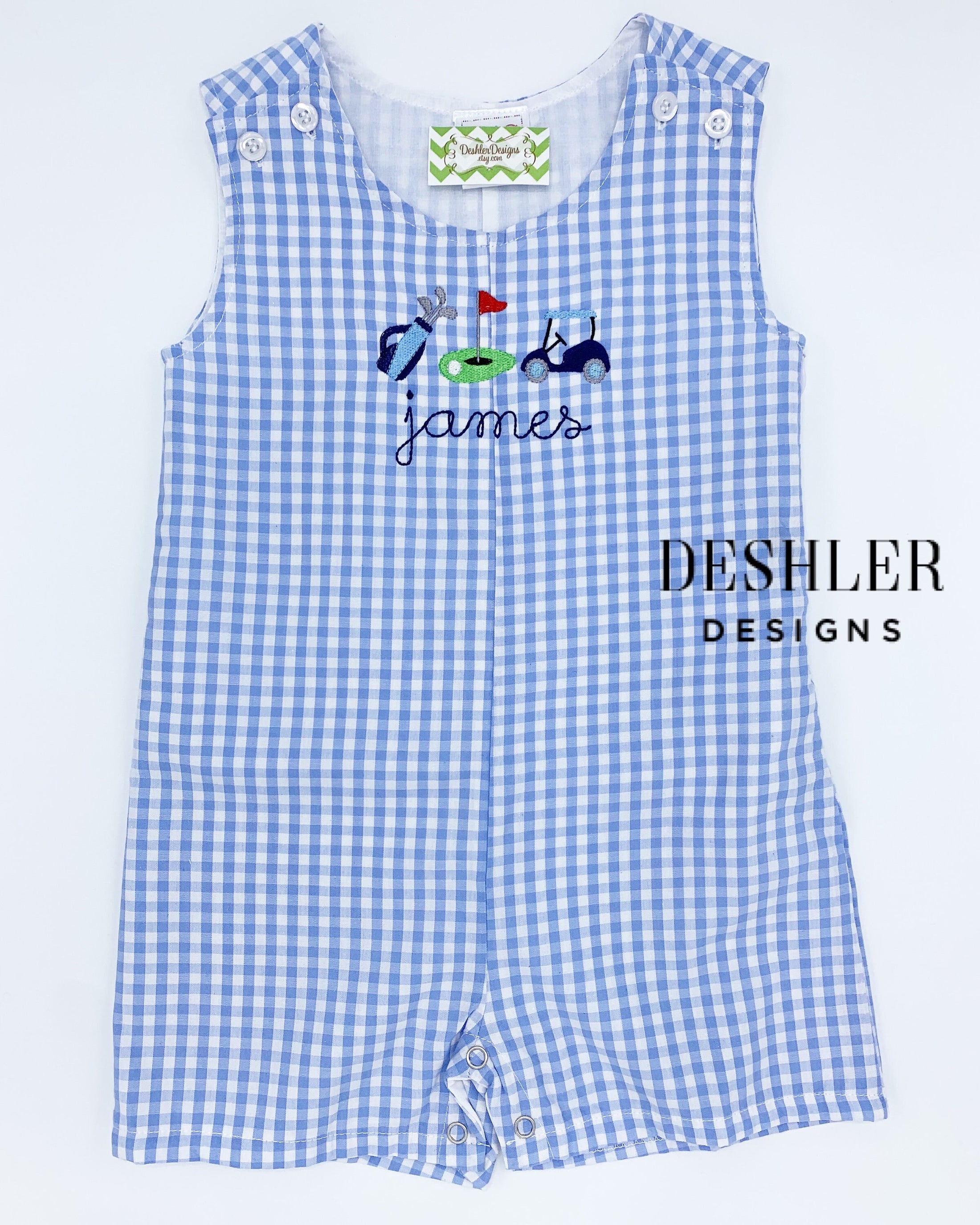 Gingham Golf Jon Jon – Deshler Designs